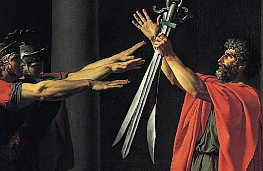 Algargos, Arte e Historia: JACQUES-LOUIS DAVID, EL JURAMENTO DE LOS HORACIOS. EL MANIFIESTO DEL ...